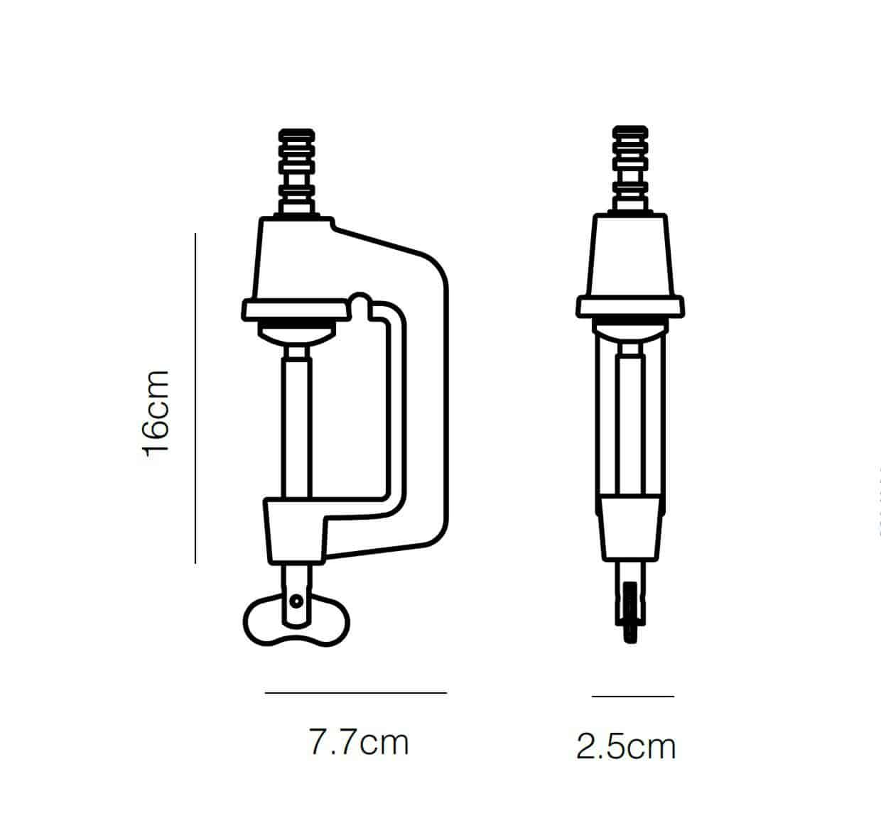 Original Range Desk Clamp Jet Black