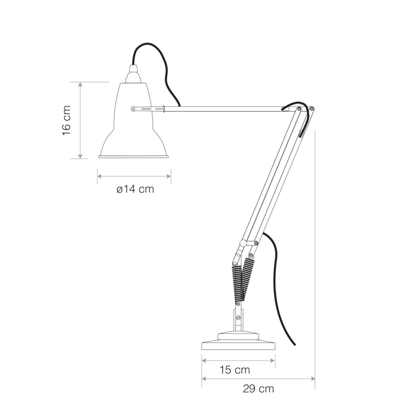 Original 1227 Desk Lamp - Jet Black